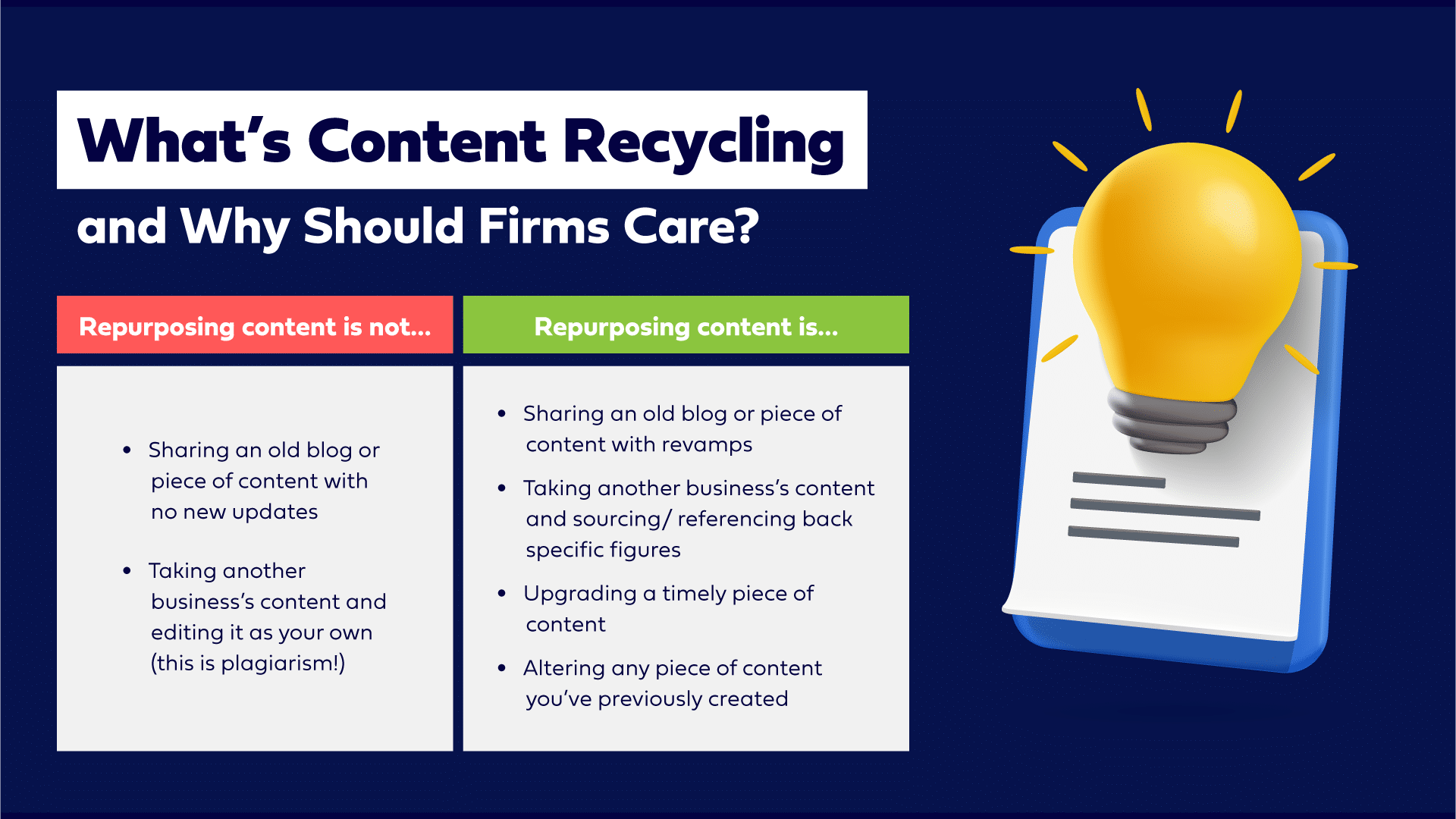 Repurpose content - Consultwebs